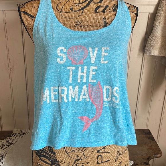 Salt Life | Tops | Salt Life Save The Mermaids Tank Large | Poshmark